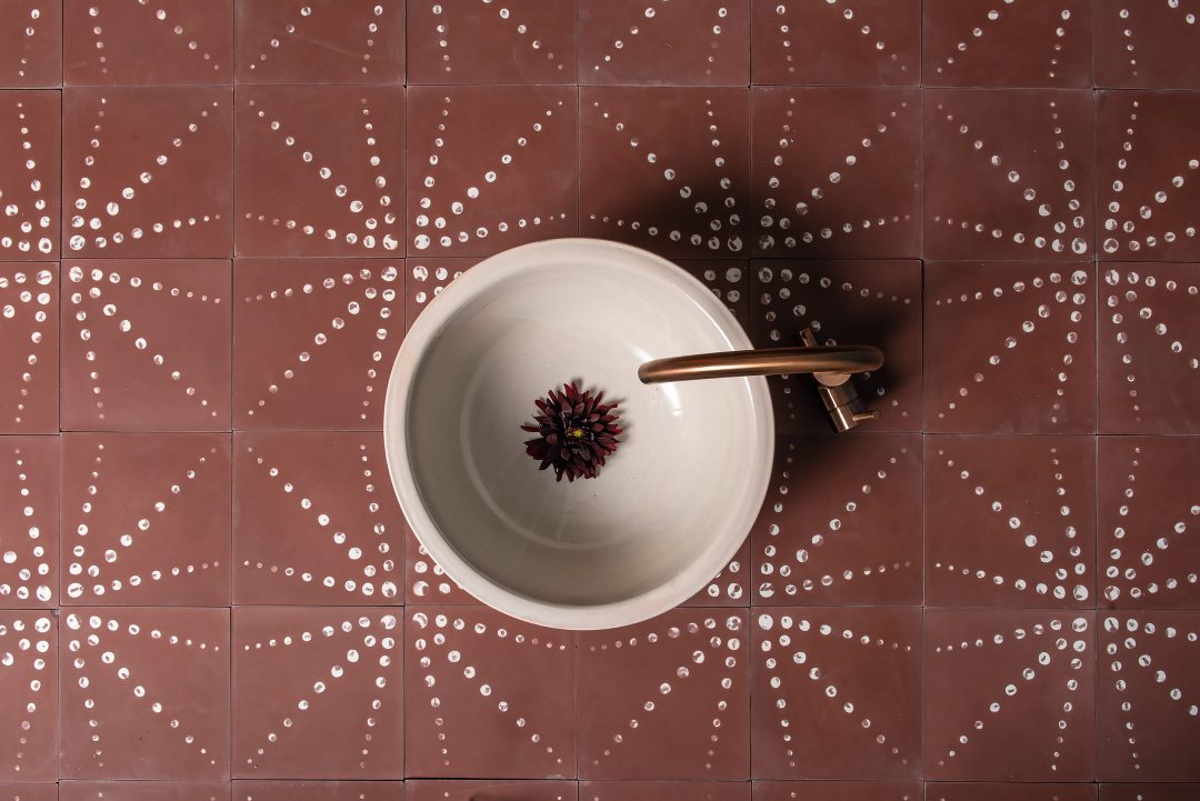 Mareld - maroon/ivory - MarrakechDesign